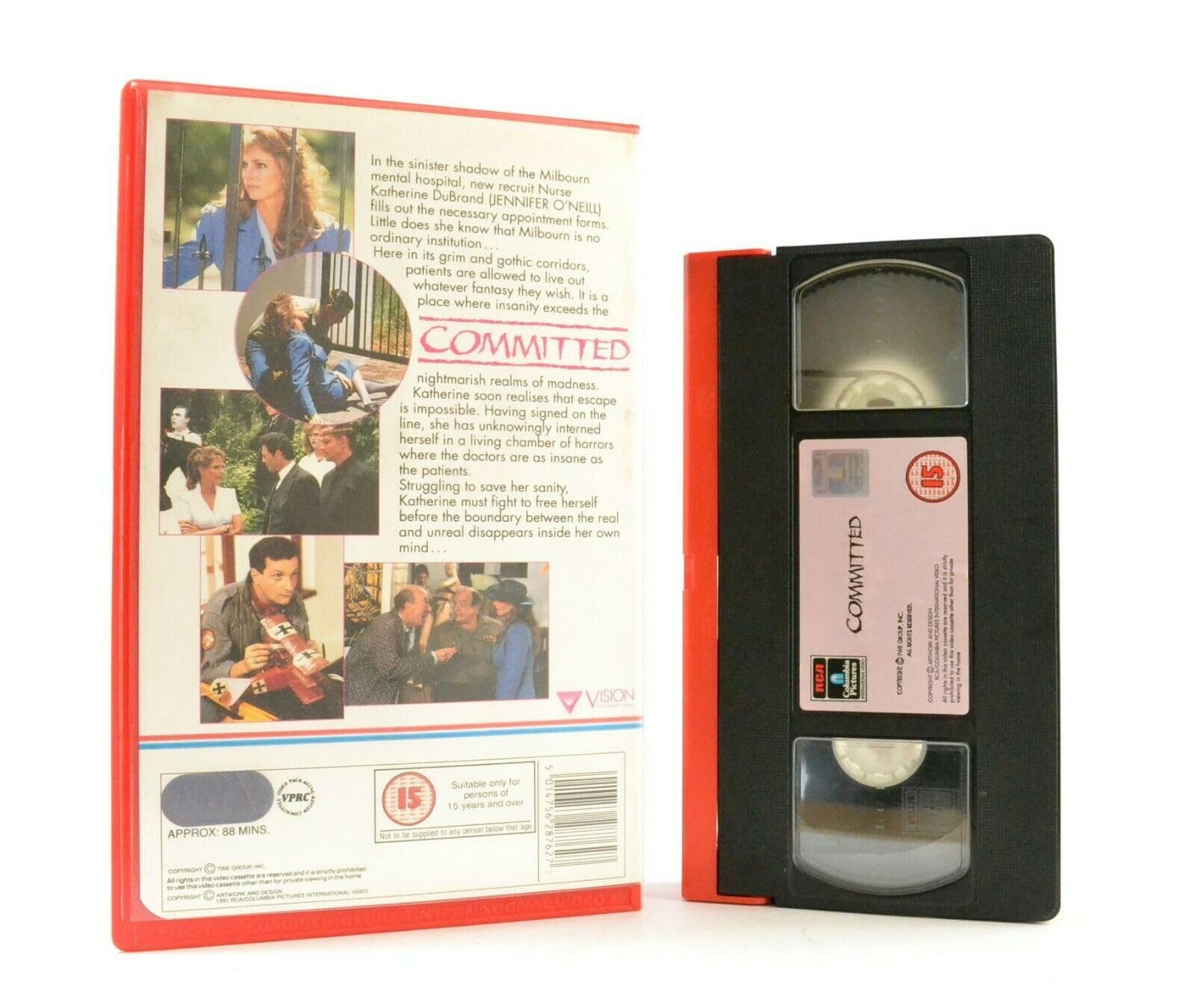 Committed: A Chilling Invitation To Madness - Large Box - Drama (1991) - VHS