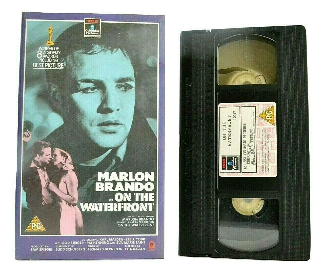 On The Waterfront: (1954) Columbia Pictures - Crime Drama - Marlon Brando - VHS