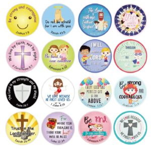 storrianne christian bible stickers for kids,1000pcs 1 inch adhesive jesus stickers christian scripture quotes for church activities, sunday school supplies