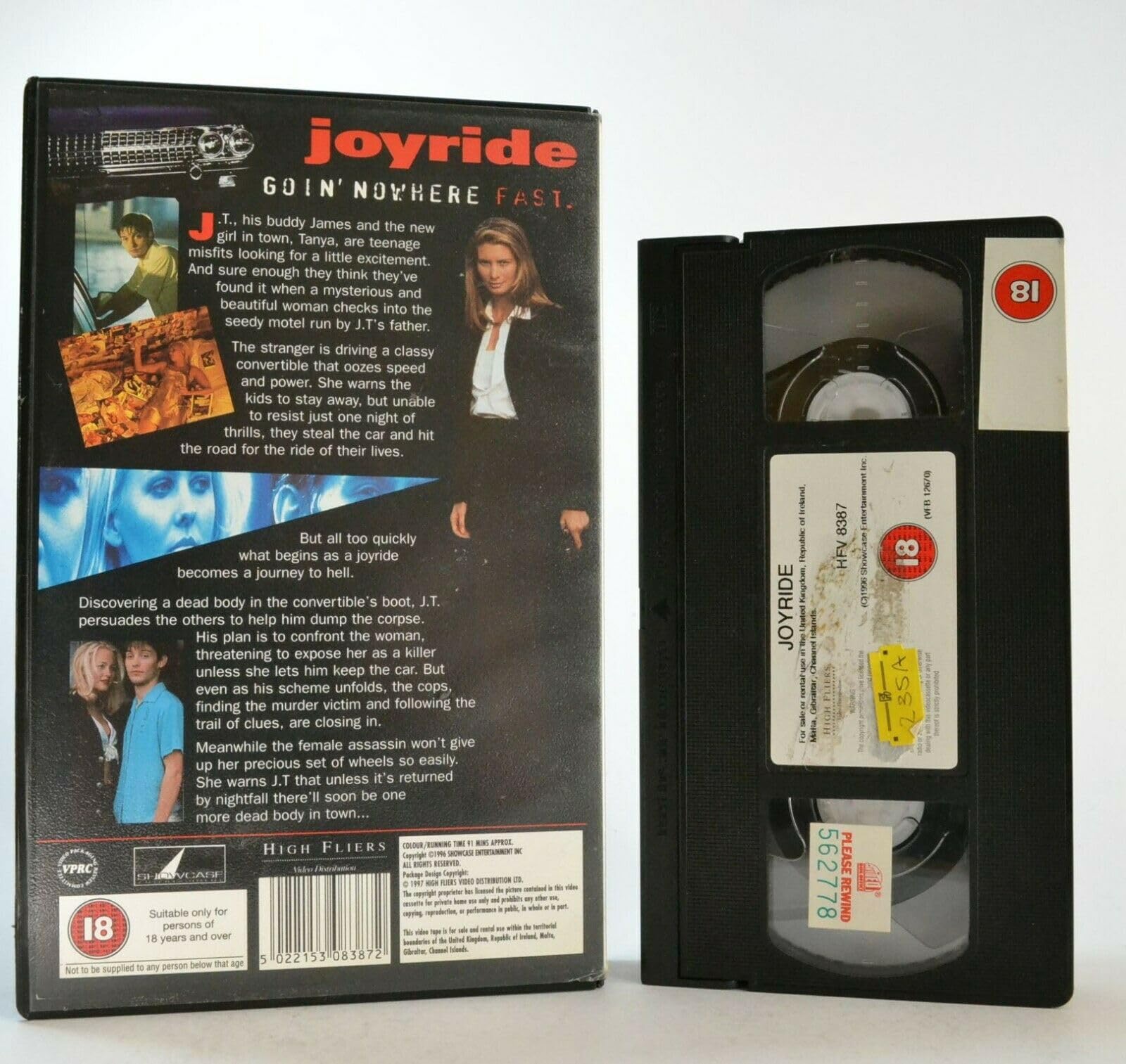 Joyride - American Crime Thriller - Ex-Rental - Tobey Maguire (1997) - Pal VHS