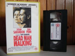 dead man walking (1995); [tim robbins] crime drama - large box - sean penn - vhs