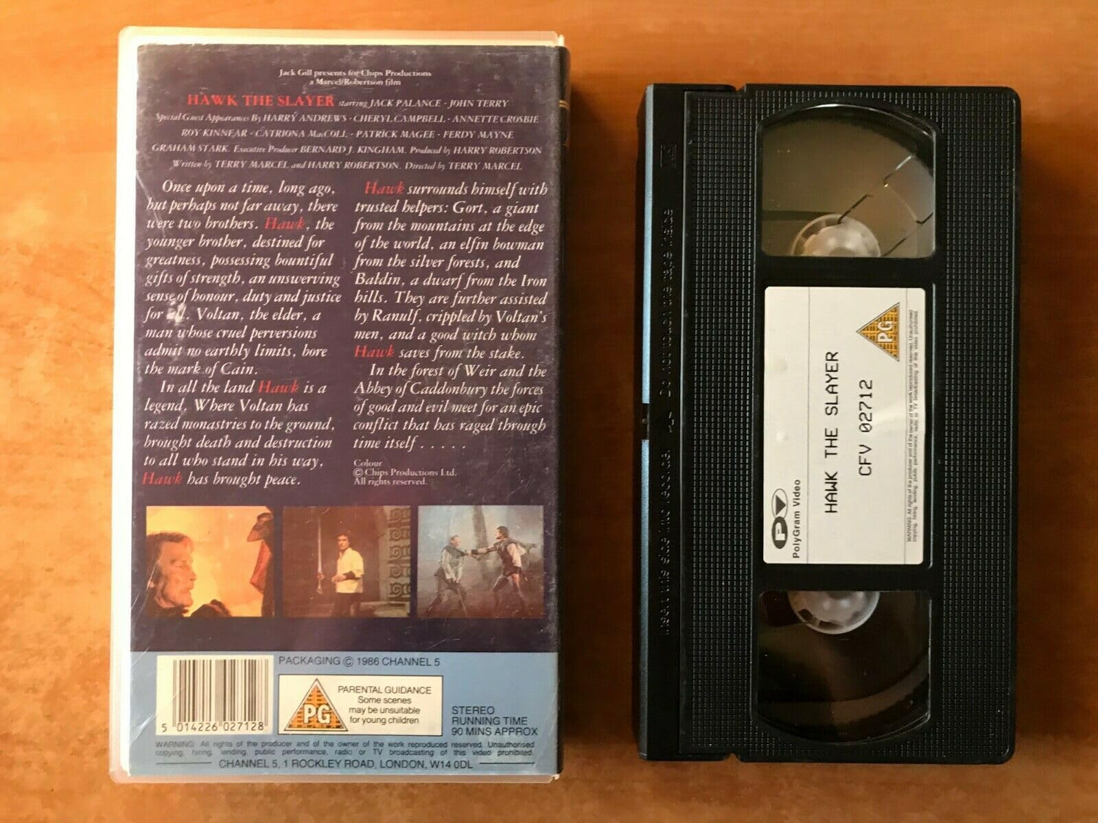 Hawk The Slayer (1980); [Channel 5] Action Fantasy - Jack Palance - Pal VHS