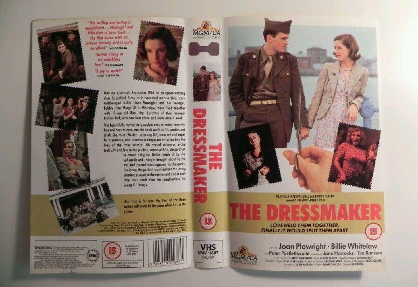 The Dressmaker - RCA - Double Sleeve - Rare - 'Jane Horrocks Topless' VHS (310)