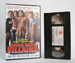 comic book villains: black comedy (2002) - large box - n.lyonne/c.elwes - vhs