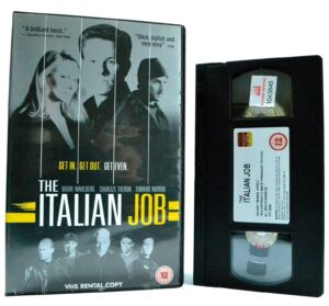 the italian job: action (2003) - large box - charlize theron/edward norton - vhs