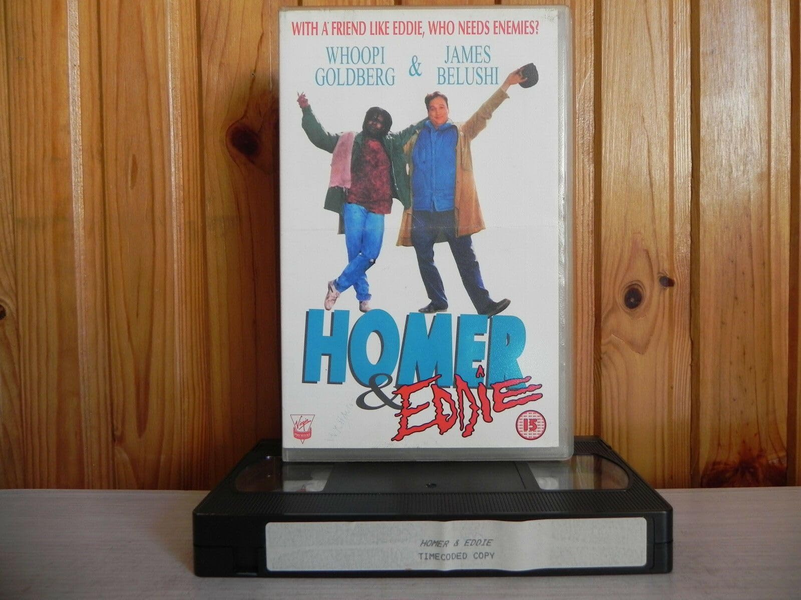 Homer And Eddie - Virgin - Comedy - Whoopi Goldberg - James Belushi - Pal VHS