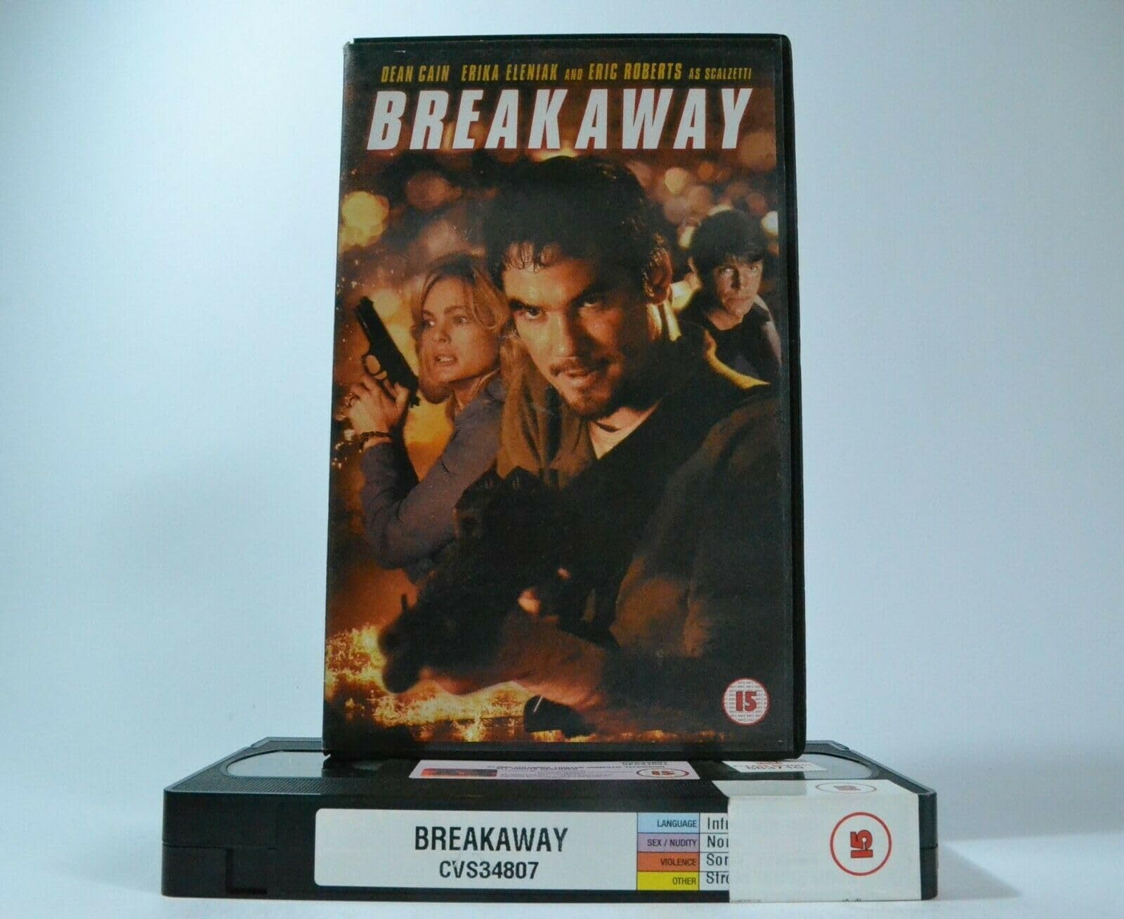 Breakaway: Dean Cain/Eric Roberts - Thriller (2002) - A Deadly Game - Pal VHS