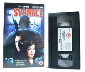 swindle (2002): crime thriller - large box - tom sizemore/sherilyn fenn - vhs