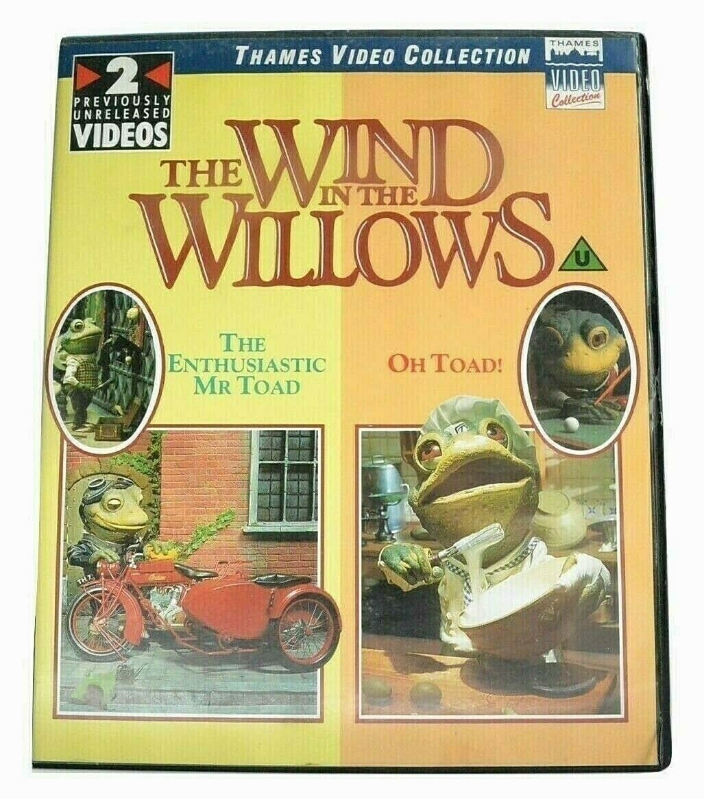 Wind In The Willows: 2x - Enthusiastic Mr. Toad / Oh Toad - Video Collection VHS