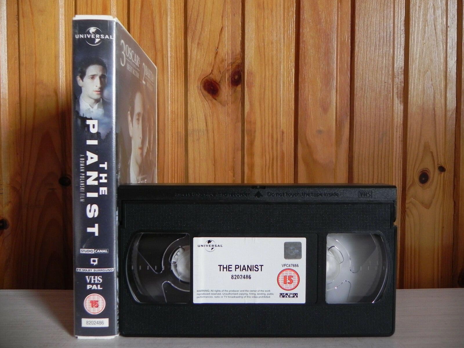 The Pianist: Based On True Story - 3 Oscars Winner - Adrien Brody - Drama - VHS