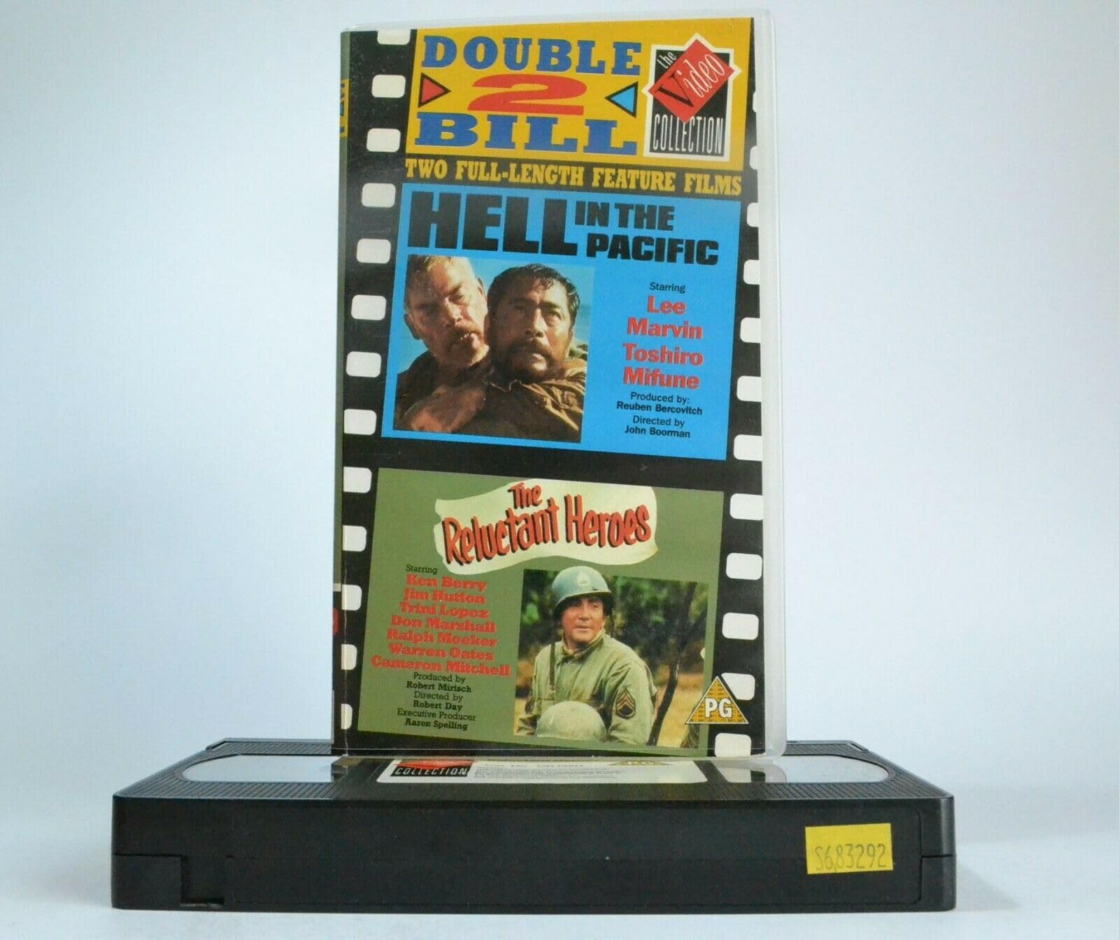 Hell In The Pacific/The Reluctant Heroes: Double War Films - Lee Marvin - VHS