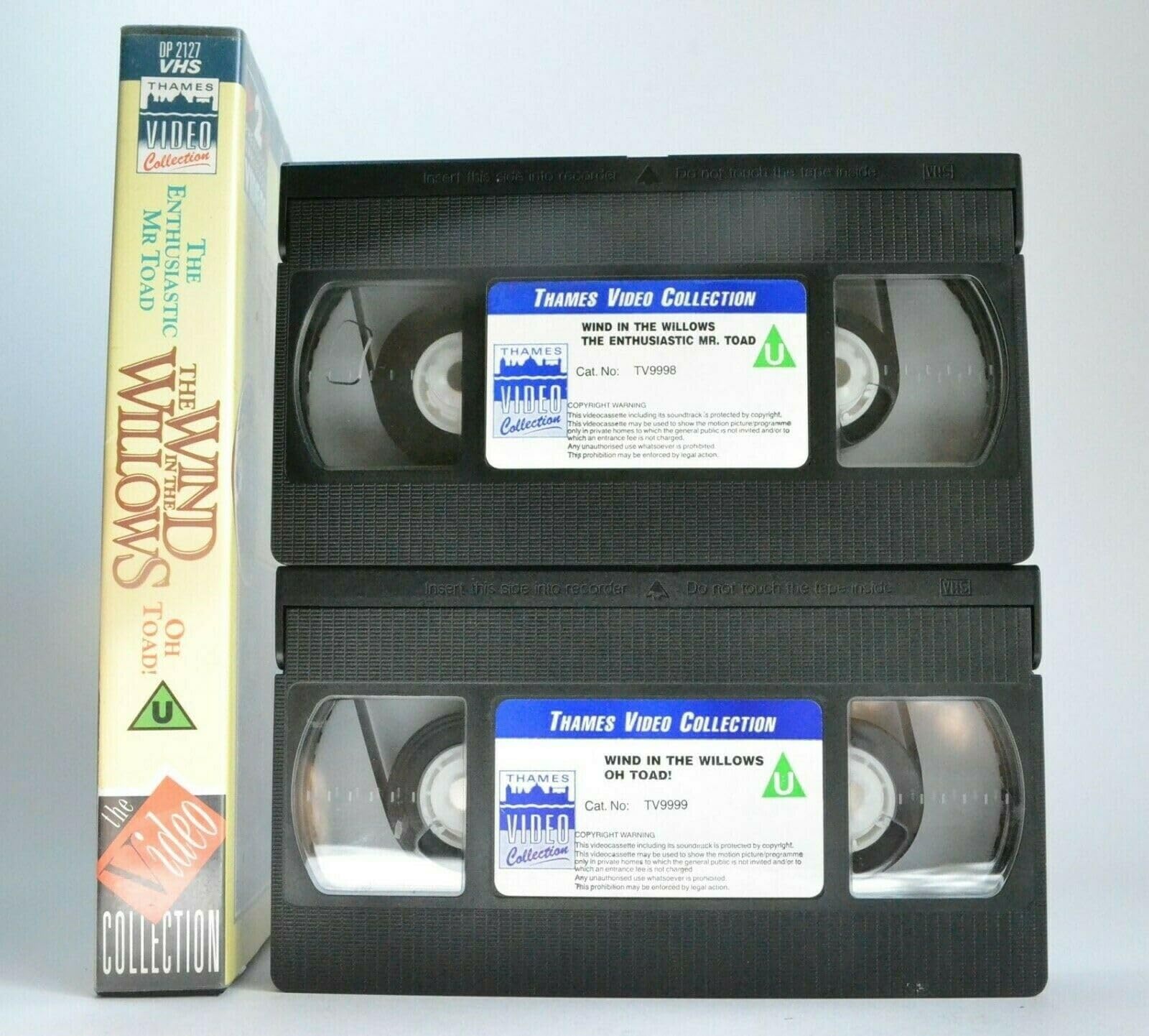 Wind In The Willows: 2x - Enthusiastic Mr. Toad / Oh Toad - Video Collection VHS