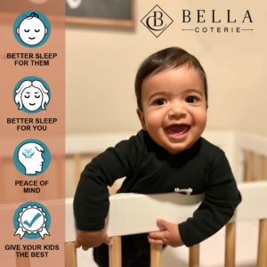 Bella Coterie Luxury Bamboo Crib Sheet | Organically Grown | Ultra Soft | Cooling for Better Sleep | Deep Pocket Fitted Sheet for Crib & Toddler Mattress | Viscose Made from Bamboo [White]