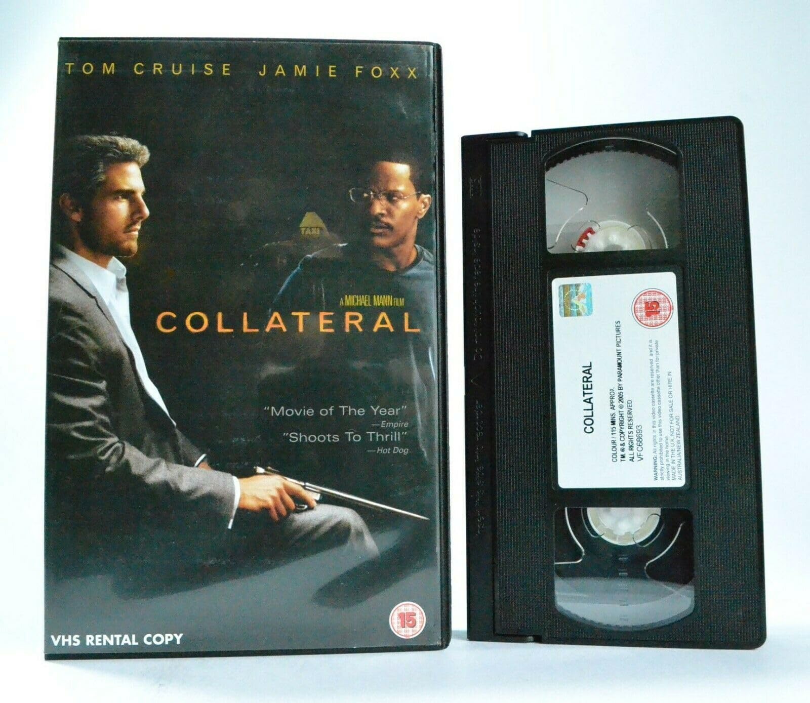 Collateral: Film By M.Mann - Neo-Noir Thriller - Tom Cruise/Jaime Foxx - Pal VHS