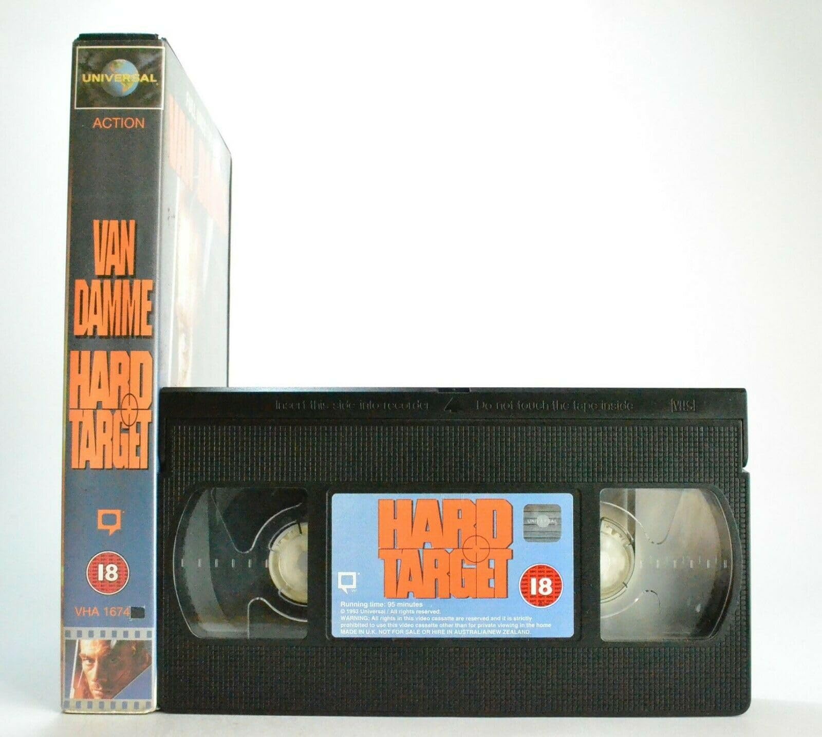 Hard Target (1993); [John Woo] Action - Large Box - Van Damme - Pal VHS