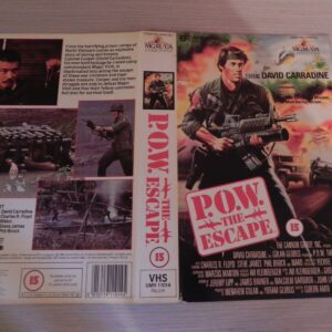 P.O.W. The Escape (Double Sleeve) Action [Large Box] Rental - David Carradine - Pal VHS