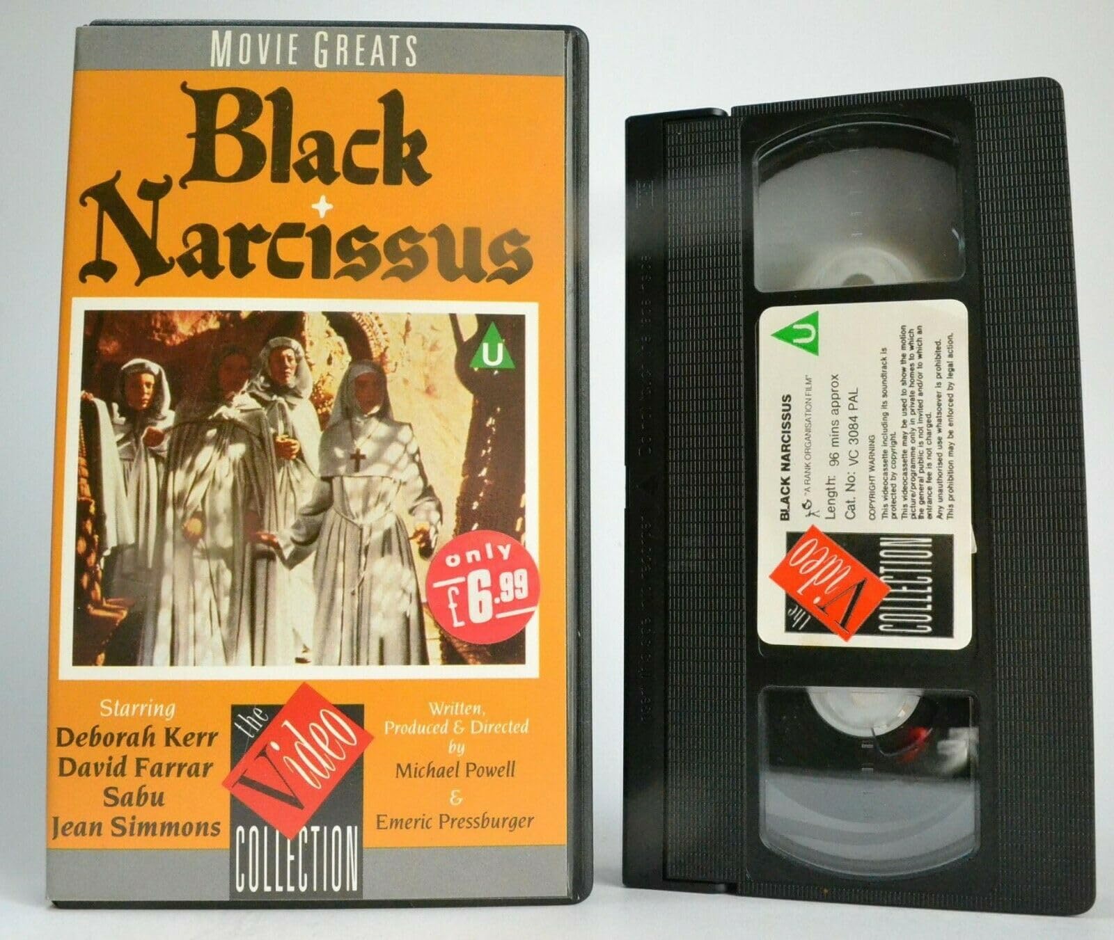 Black Narcissus (1941); [Rumer Godden]: Drama - Deborah Kerr/David Farrar - VHS