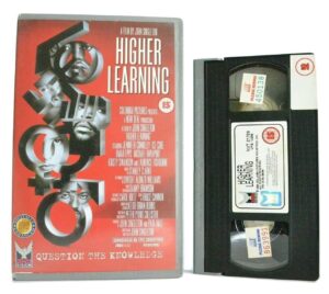 higher learning: drama - question the knowledge - large box - ex-rental - vhs