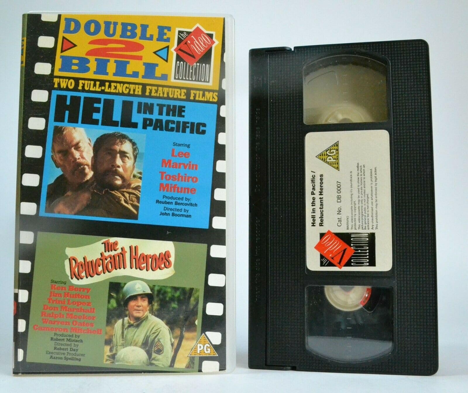 Hell In The Pacific/The Reluctant Heroes: Double War Films - Lee Marvin - VHS