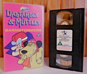 dastardly and mutley: barnstormers - hanna-barbera - animated - children's - vhs