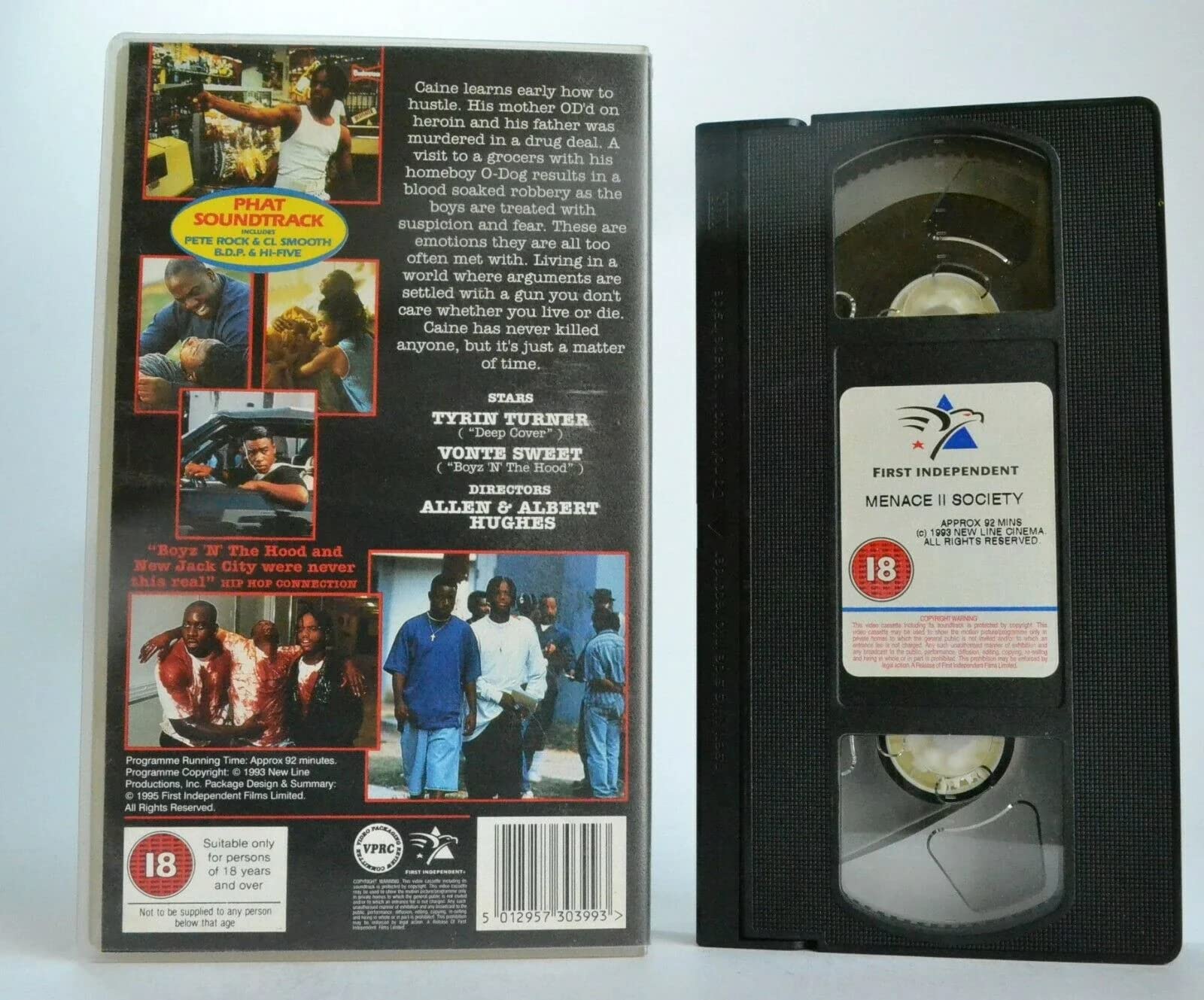 Menace 2 Society (1993): The Hughes Brothers Film - Crime Thriller - Pal VHS