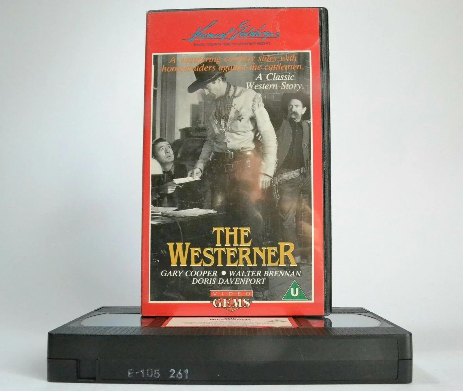 The Westerner (1940); [Video Gems]: Romantic Western - Gary Cooper - Pal VHS