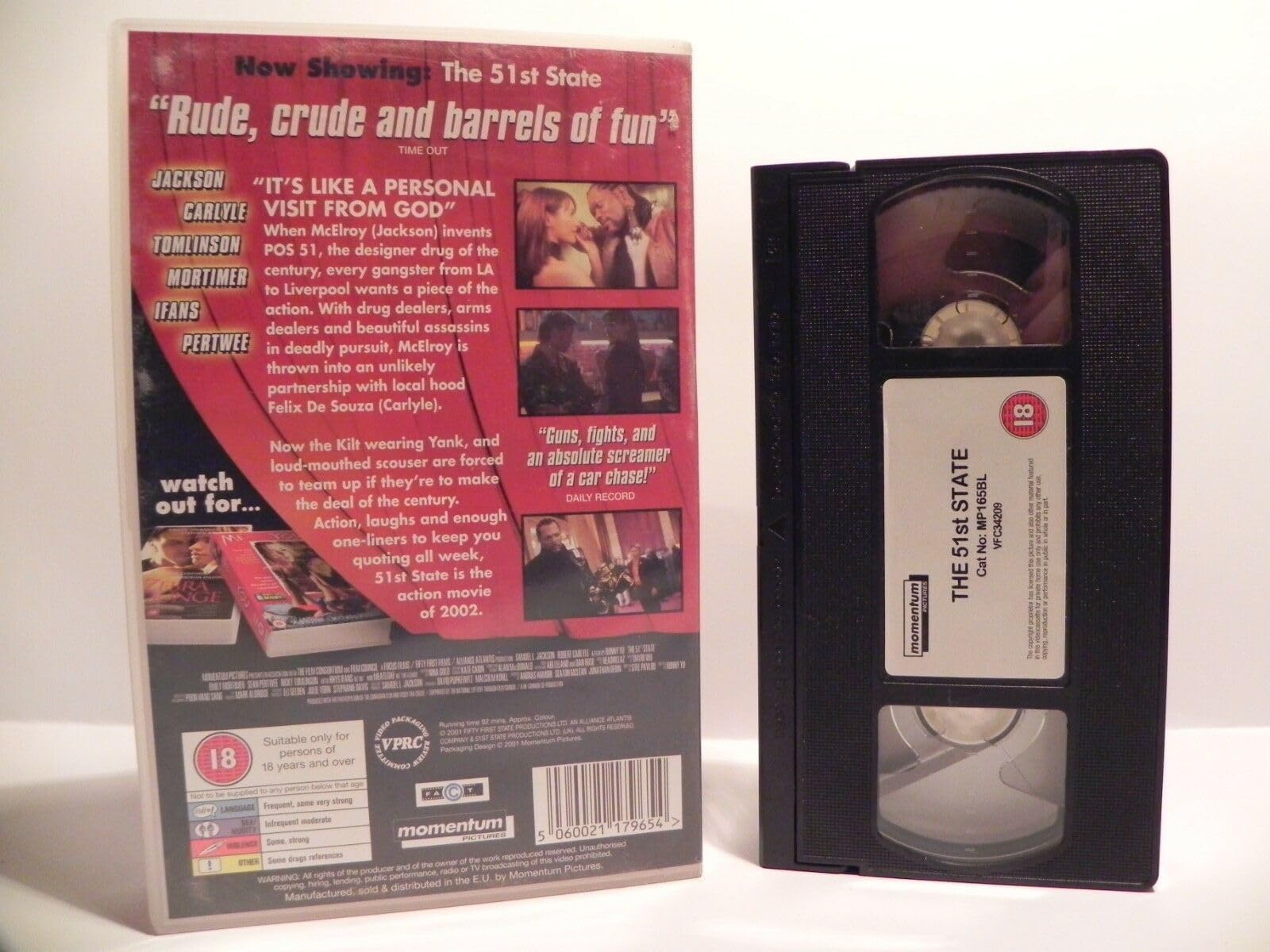 The 51st State: Large Box Crime Action - Placebo Exctacy Mentalism (2001) VHS