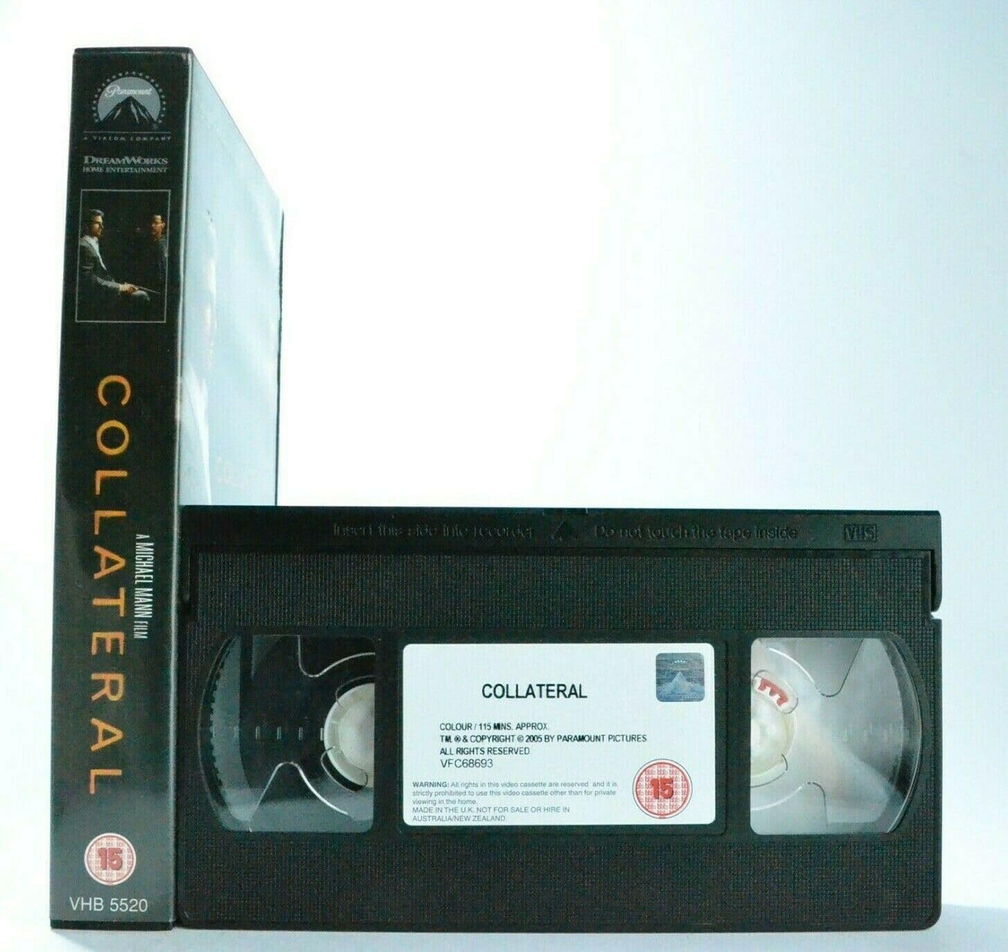 Collateral: Film By M.Mann - Neo-Noir Thriller - Tom Cruise/Jaime Foxx - Pal VHS