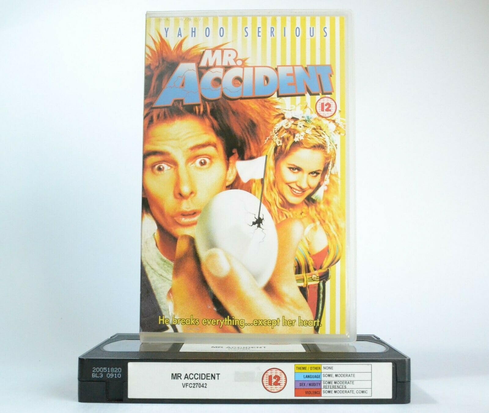 Mr.Accident (2000): Australian Comedy - Large Box - Yahoo Serious - Pal VHS