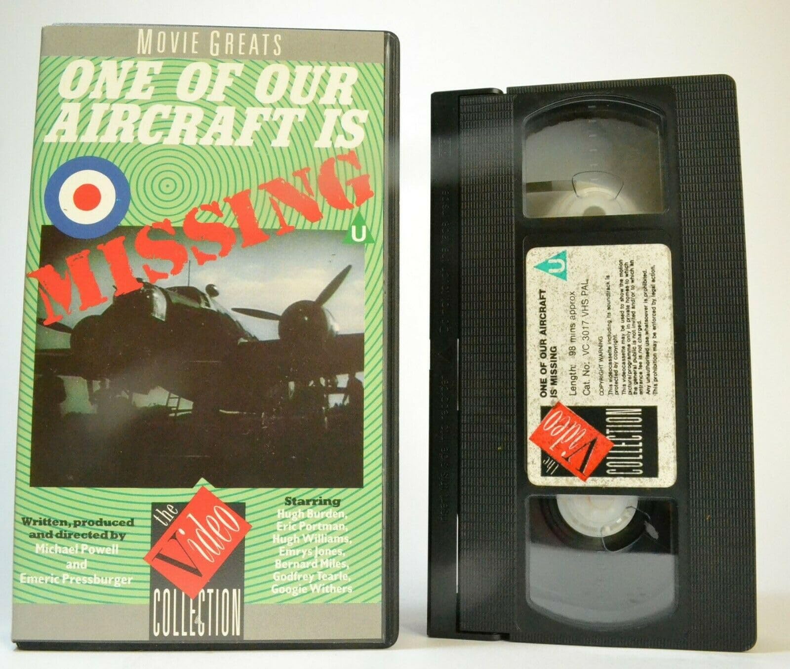 One Of Our Aircraft Is Missing [Movie Greats] Action - Godfrey Tearle - Pal VHS