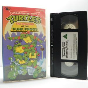 teenage mutant hero turtles: the invasion of the punk frogs - animated - pal vhs