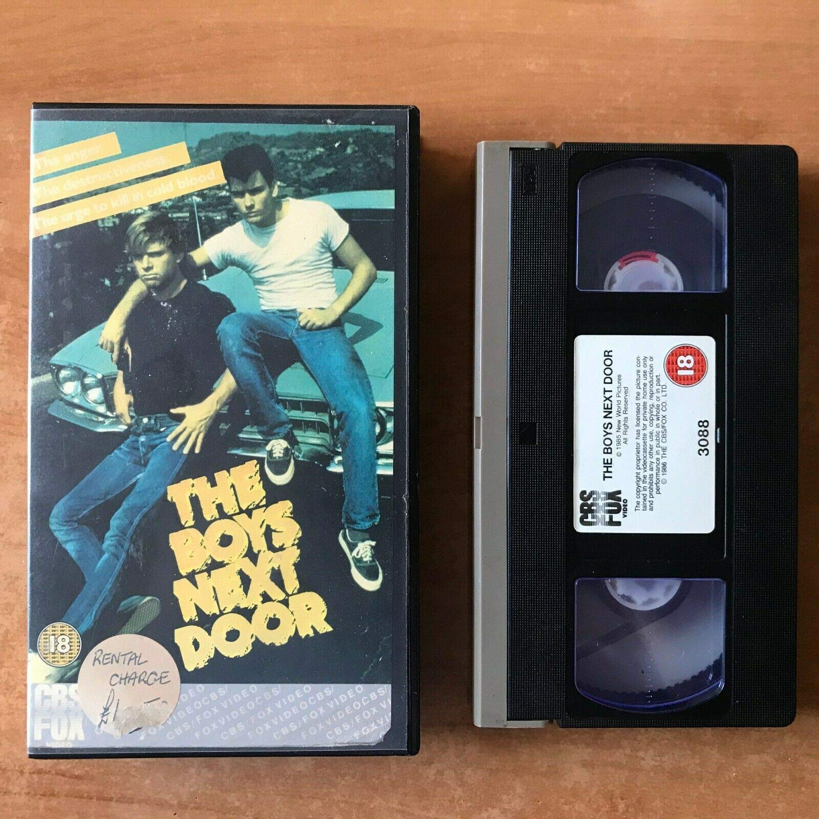 The Boys Next Door (1986); [CBS/FOX] Action - Crime Drama - Charlie Sheen - VHS