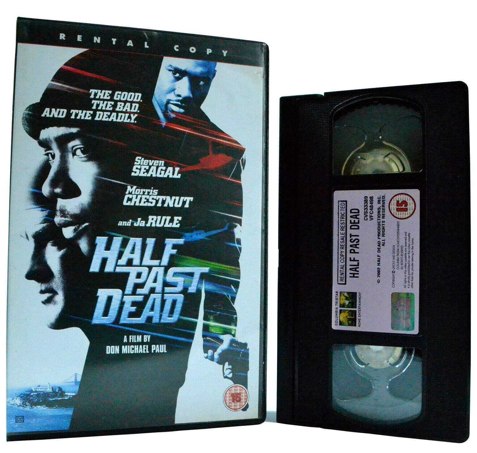 Half Past Dead: Action (2002) - Large Box - Ex-Rental - Steven Seagal - Pal VHS