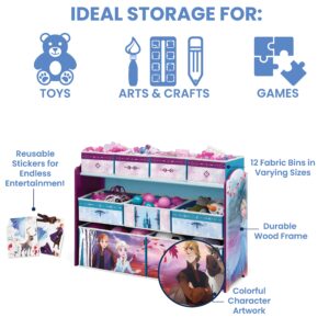 Delta Children Disney Frozen Deluxe 9 Bin Design and Store Toy Organizer, Greenguard Gold Certified