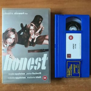 honest: black comedy - blue tape [large box] rental - nicole appleton - pal vhs