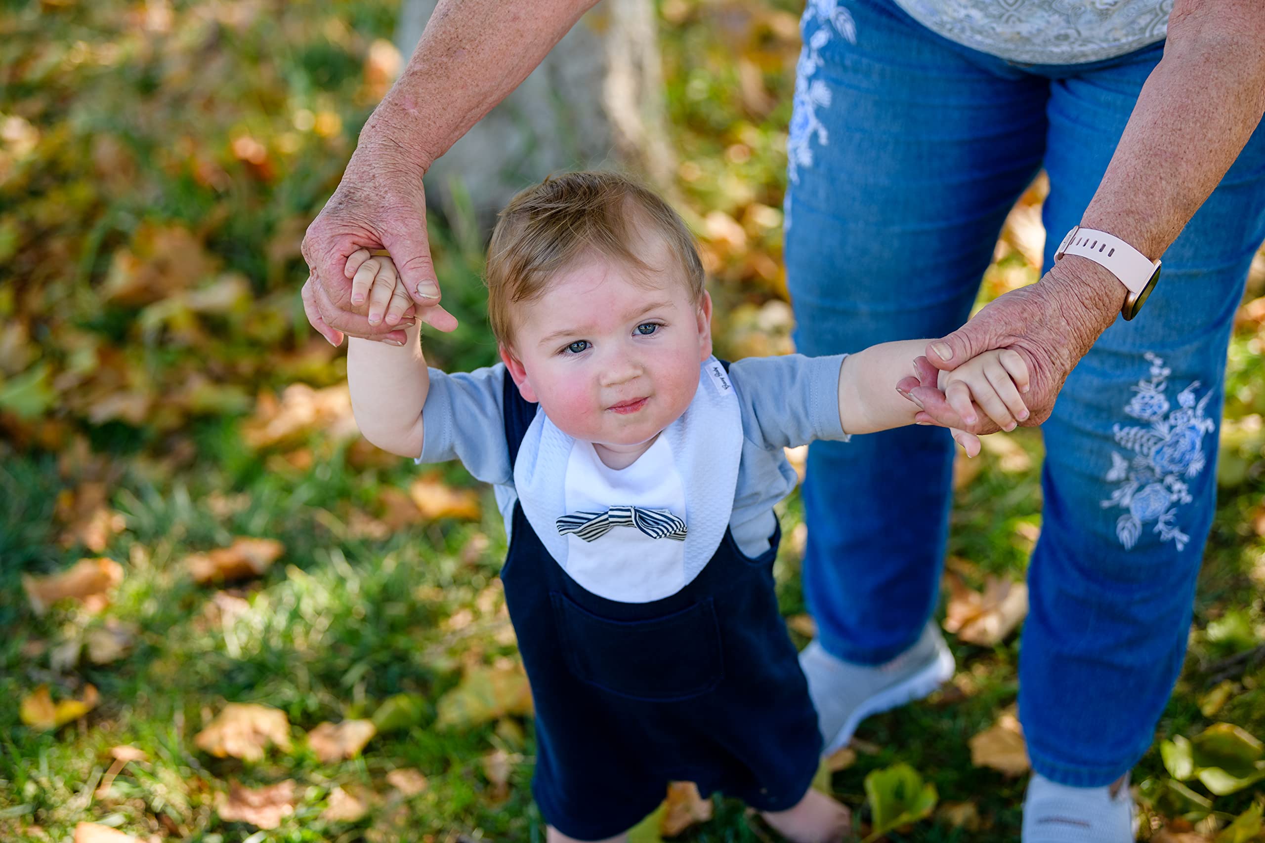 Gavvy Baby Bibs for Boys, Baby Bandana Bibs, Drool Bibs Baby Essentials for Newborn Boys, Cotton Bibs w/Waterproof Lining, Newborn Essentials Must Haves Baby Boys, Bow Tie Bibs