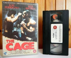 the cage (1989) - martial arts action - large box - lou ferrigno - pal vhs