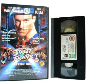 street fighter: the ultimate battle - action (1994) - large box - r.julia - vhs