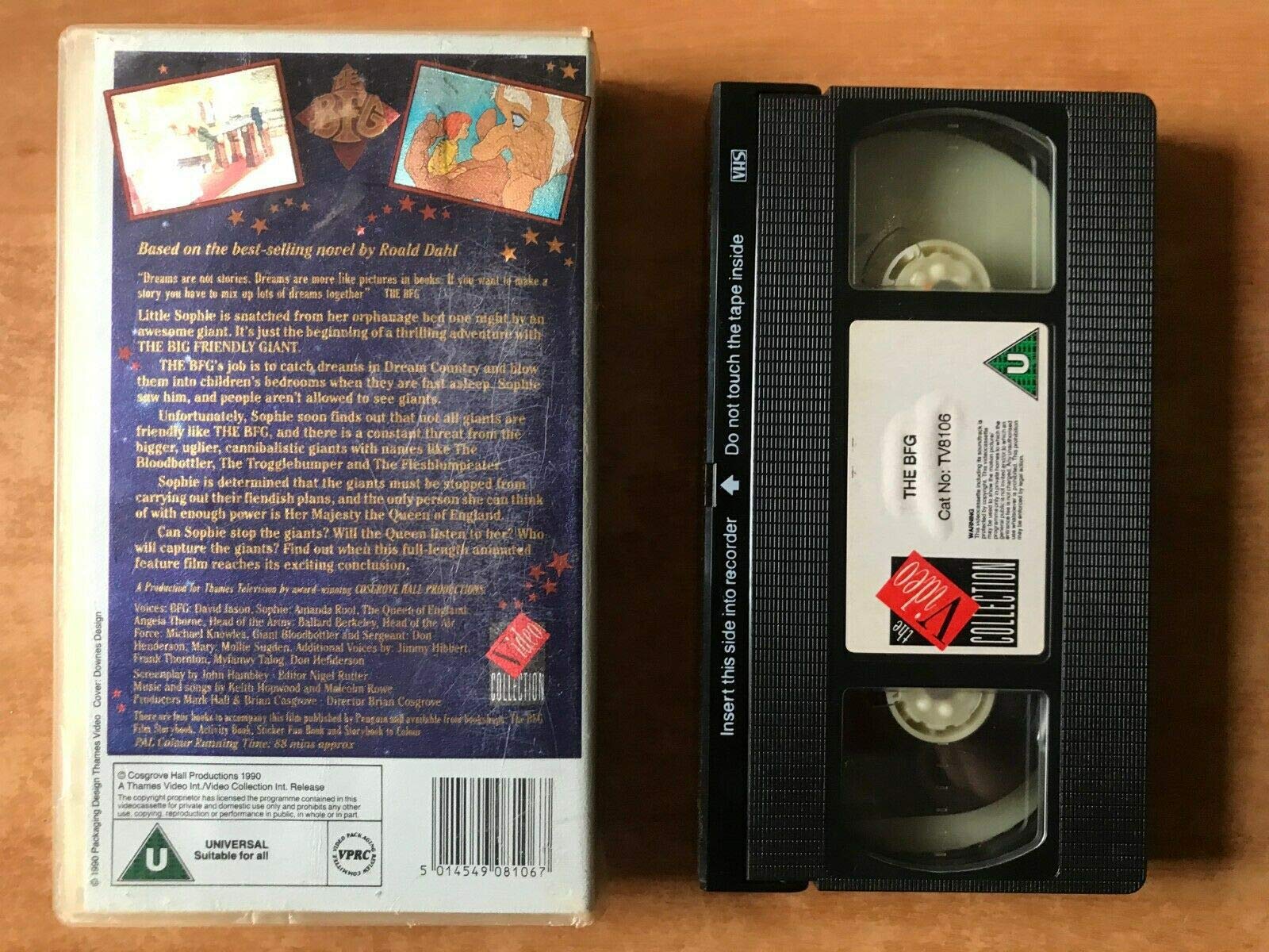 The BFG: Big Friendly Giant [Thames Video]; Roald Dahl - Animated - Kids - VHS