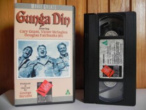 gunga din (1939); movie greats - war comedy - action adventure - cary grant - pal vhs