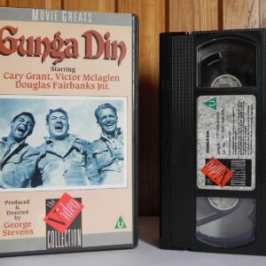 Gunga Din (1939); Movie Greats - War Comedy - Action Adventure - Cary Grant - Pal VHS