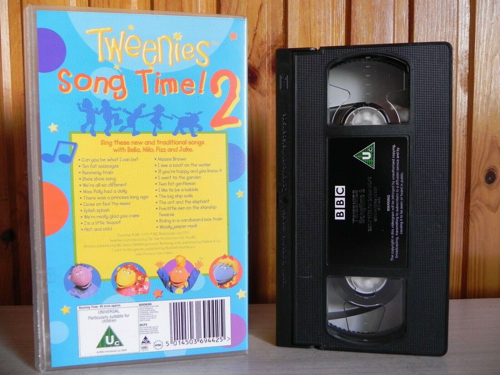 Tweenies - Song Time 2 - BBC - Runaway Train - Mousie Brown - Hot And Cold - VHS