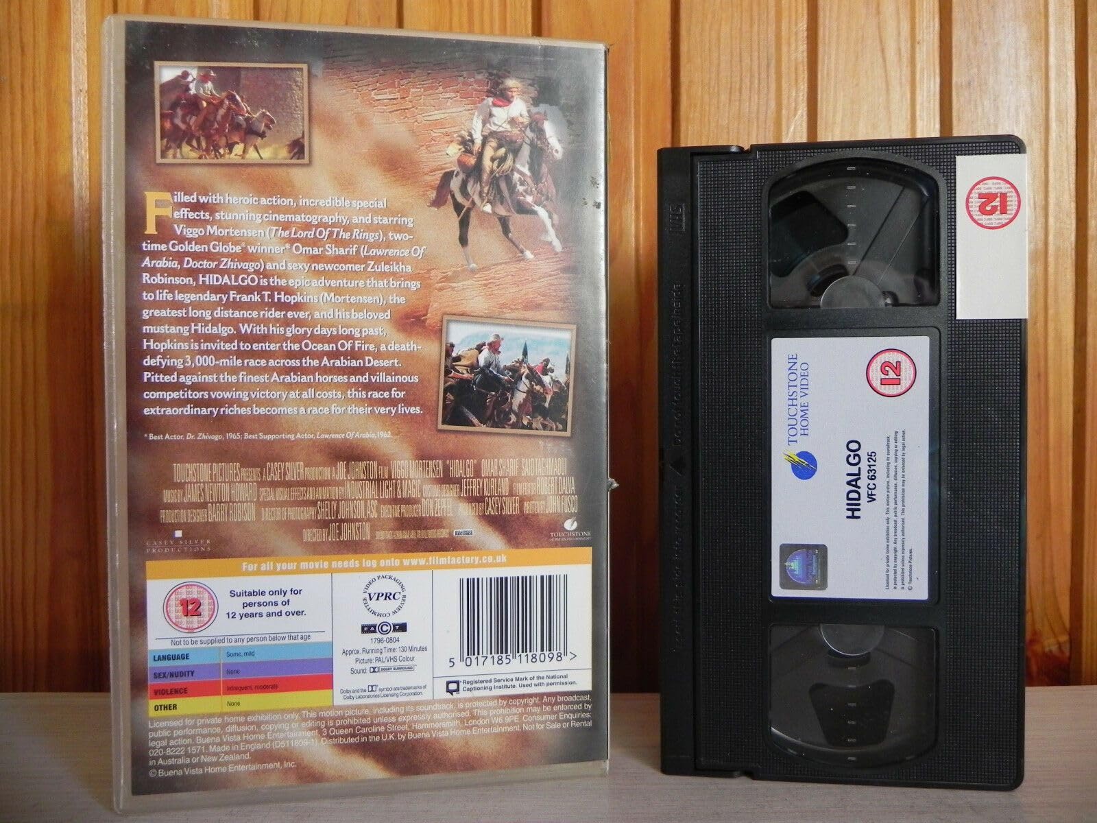 Hidalgo - Adventure - Action - Viggo Mortensen - Omar Sharif - Pal VHS