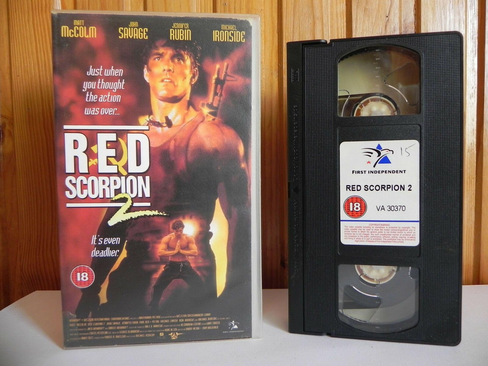 Red Scorpion 2 - First Independent - Action - Matt McColm - Pal VHS