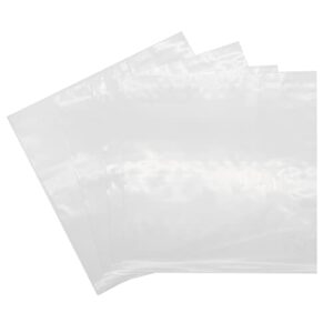 GrooveWasher GrooveGuard: Archival LP Outer Sleeves | 100x Premium 3mil Clear Flush Cut Vinyl Record Sleeves (12.75” x 12.625”), Protect Your LP Album Jackets