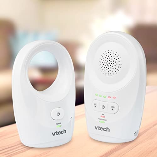 VTech DM1111, Enhanced Range Digital Audio Baby Monitor White (Renewed)