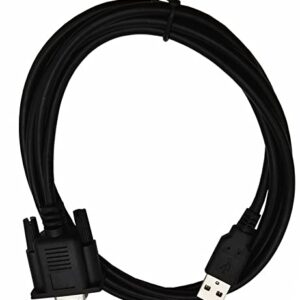 Dafensoy USB to RS232 Serial Adapter, USB A Male to DB9 Pin Female Serial Converter Cable,Suitable for Connecting Computers and Various Serial Devices - Black 1.8M/6Feet