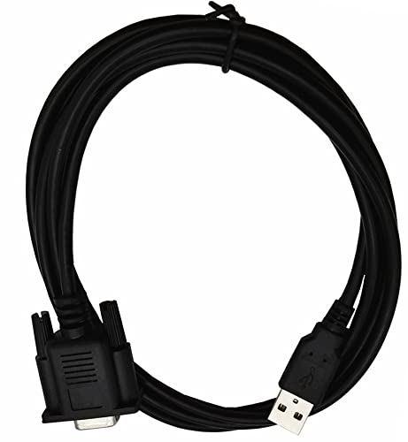 Dafensoy USB to RS232 Serial Adapter, USB A Male to DB9 Pin Female Serial Converter Cable,Suitable for Connecting Computers and Various Serial Devices - Black 1.8M/6Feet