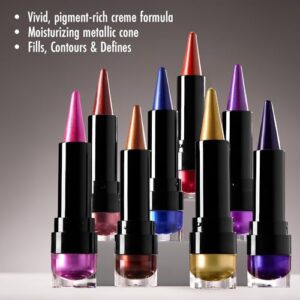 Black Radiance Metalicious Metallic Lipstick Lip Sculptor Magnetic Sapphire (Blue)