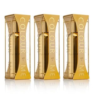 milton-lloyd colour me gold men - 3 x 3 oz edp spray edp spray